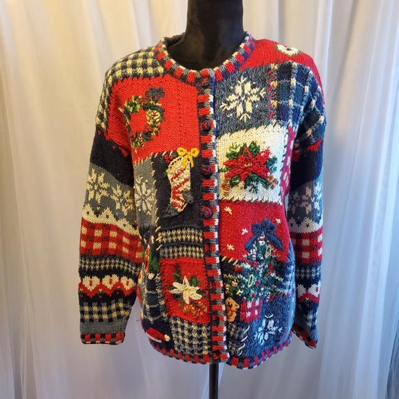 Sweaters | Vintage Christmas Cardigan | Poshmark